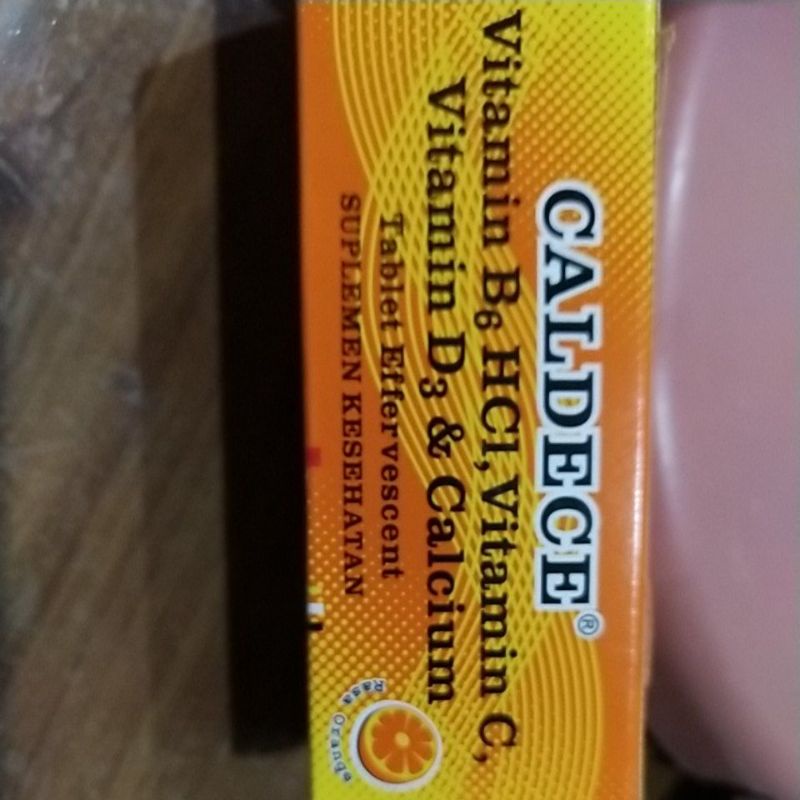 Jual caldece Vit B6 HCl Vit C Vit D3 dan Kalsium tablet effervescent ...