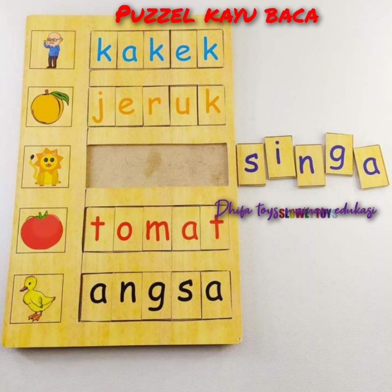 Jual Puzzle Suku Kata - Mainan Edukasi Puzzle | Mainan Edukasi Anak TK ...