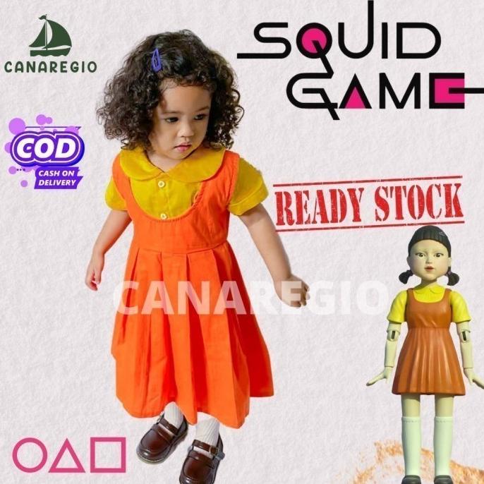 Jual Kostum Boneka Squid Game / Baju Viral / Kostum Photoshoot Anak ...