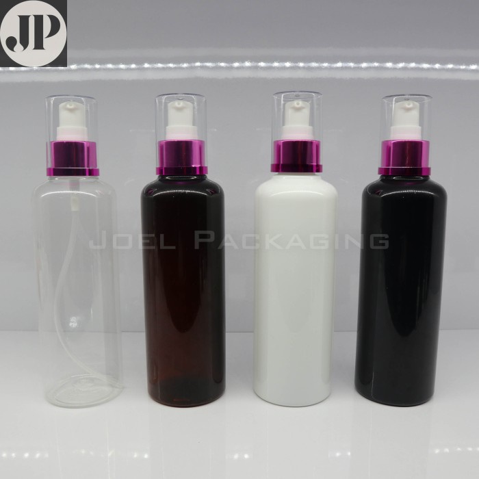 Jual BOTOL PUMP TREATMENT 250ML PINK NECK 24 FULL CAP 250 ML PUMP - Botol Clear | Shopee Indonesia