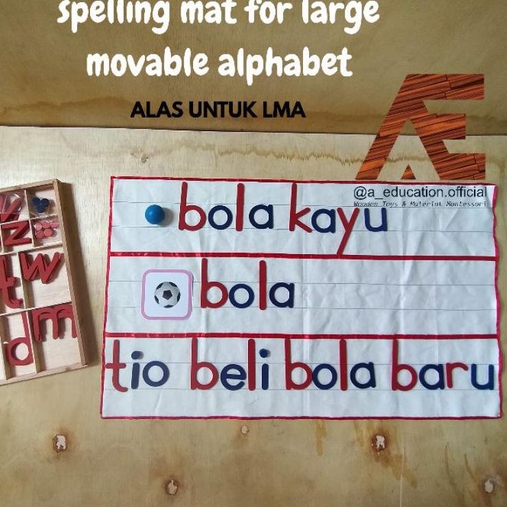 Jual Serba Unik Mat Montessori / Spelling Mat For LMA / LMA Mat / Alas ...