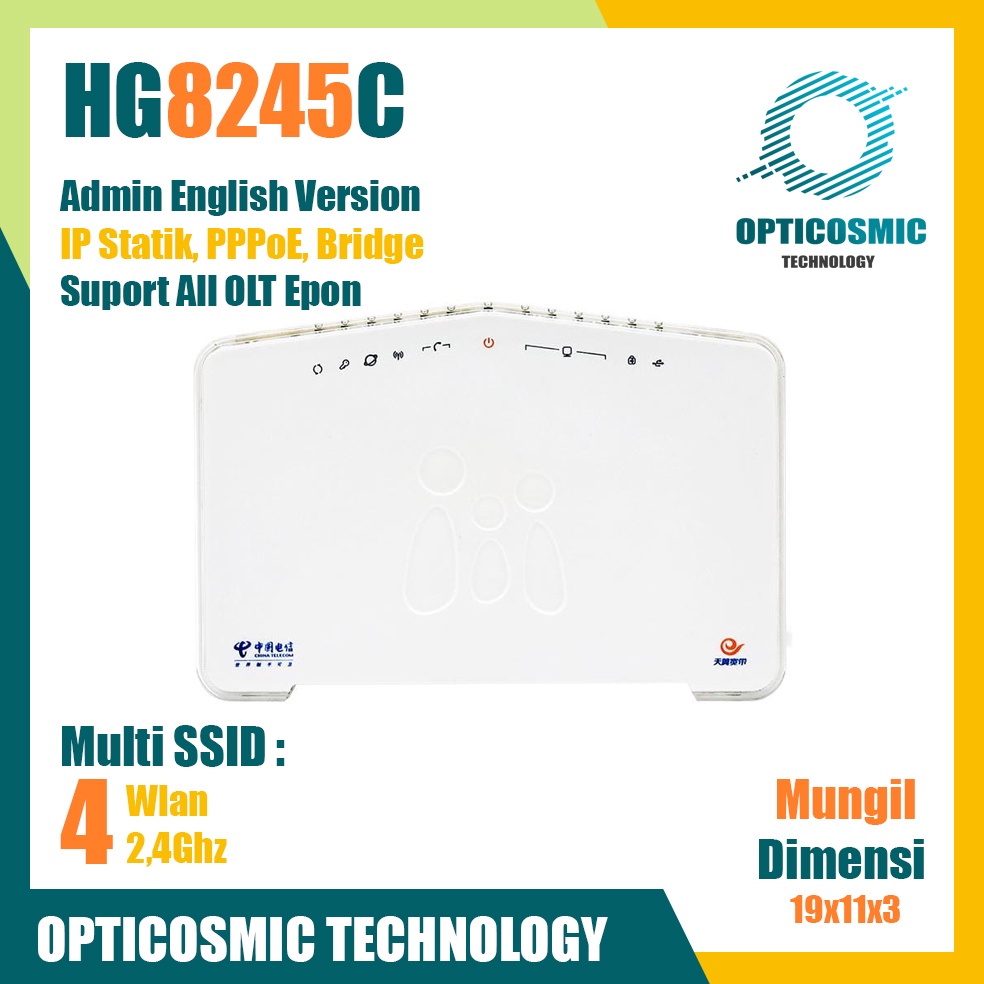 Jual Modem EPON Huawei HG8245C ONT Second Support Bridge PPoE IP Static ...