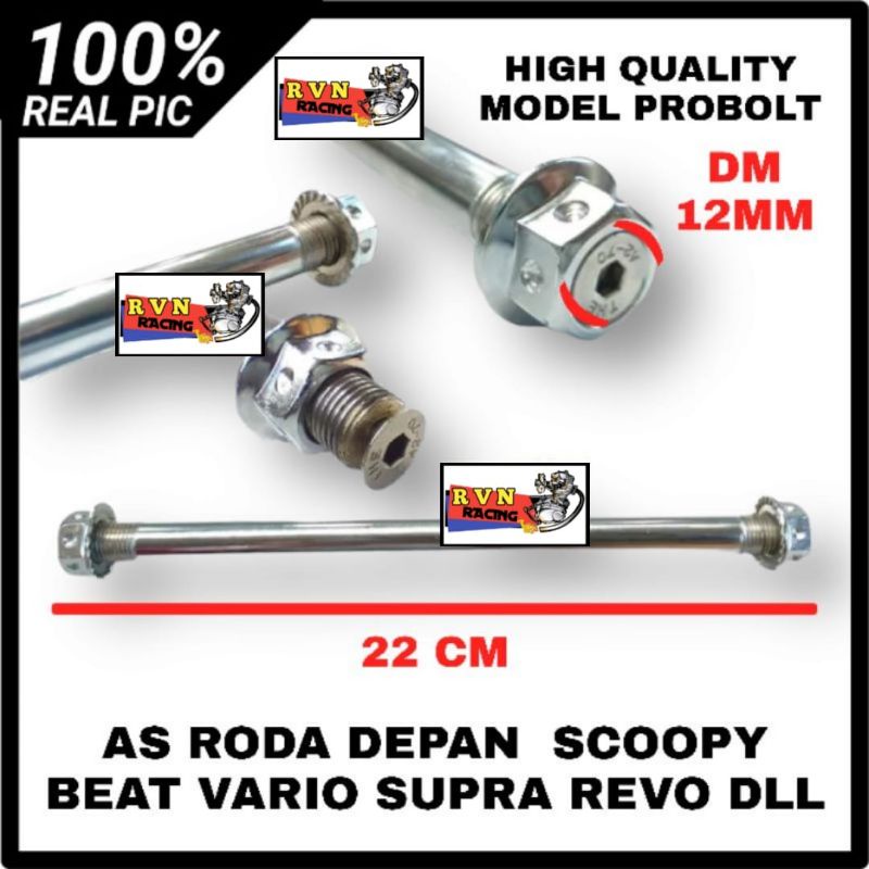 Jual AS RODA DEPAN MATIC BEBEK VARIO 110 125 150 160 SCOOPY | Shopee ...