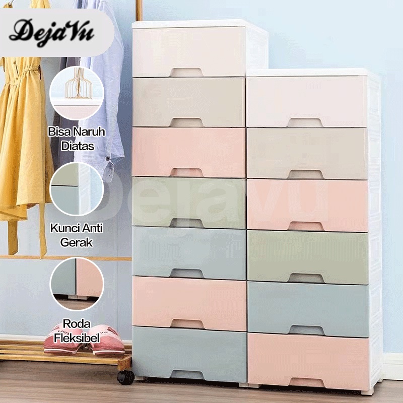 Jual Dejavu Lemari Laci Susun Plastik Cabinet Drawer Storage Organizer ...
