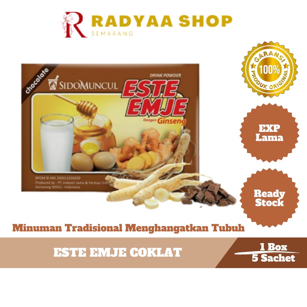 Jual STMJ Sido Muncul Este Emje Susu Coklat Kopi 5's - Menghangatkan ...