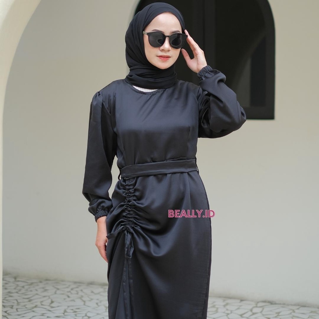 Jual DRESS SERUT SATIN | GAMIS SERUT ABELIA DRESS | BAJU KONDANGAN ...