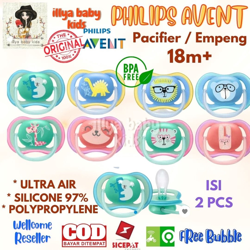 Jual EMPENG PHILLIP AVENT 0-6 bulan /6-18bulan ULTRA AIR Night BOY ...