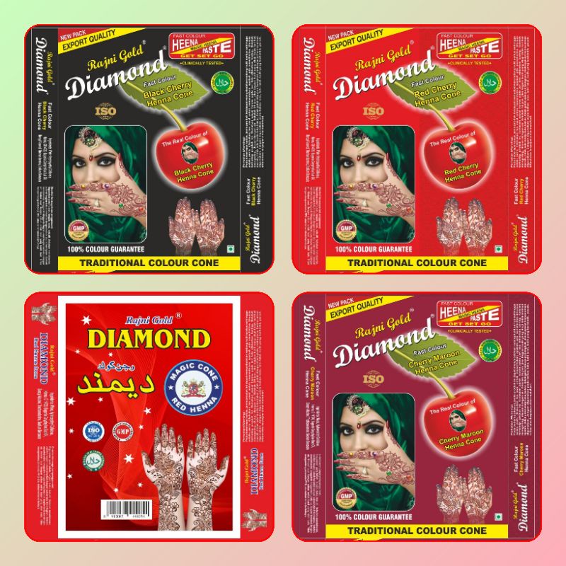 Jual HENNA DIAMOND RAJNI GOLD (PERBOX) | Shopee Indonesia