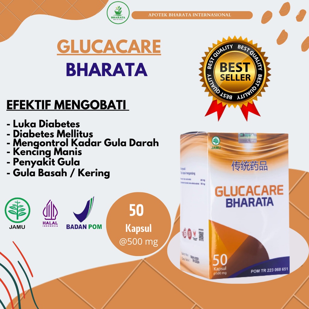 Jual Obat Luka Diabetes, Diabetes, Gula Basah / Kering Glucacare ...