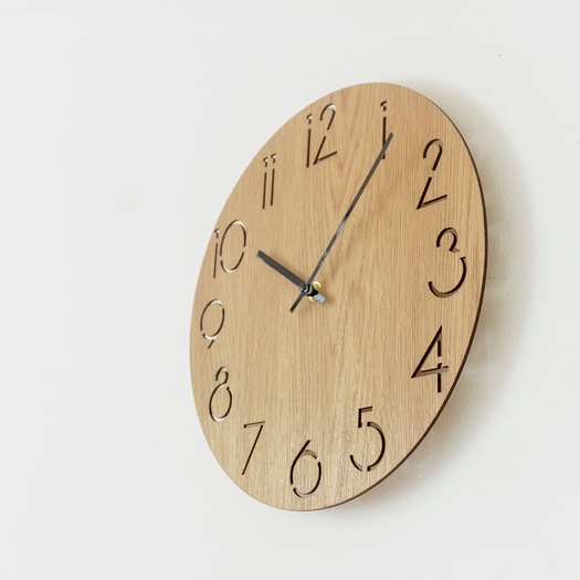 Jual Jam Dinding Oak Modern Minimalis Wooden Tekstur | Shopee Indonesia