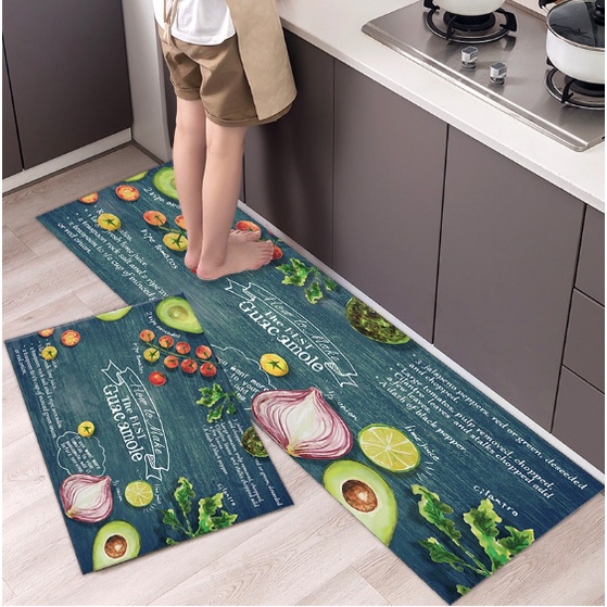 Jual Keset Kaki Dapur Set 2in1 Panjang 120x40cm Pendek 60x40cm Keset ...