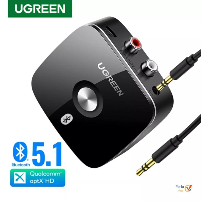 Jual Ugreen Bluetooth Receiver V5.0 Aptx 2Rca 3.5Mm Audio Wireless Adapter | Shopee Indonesia