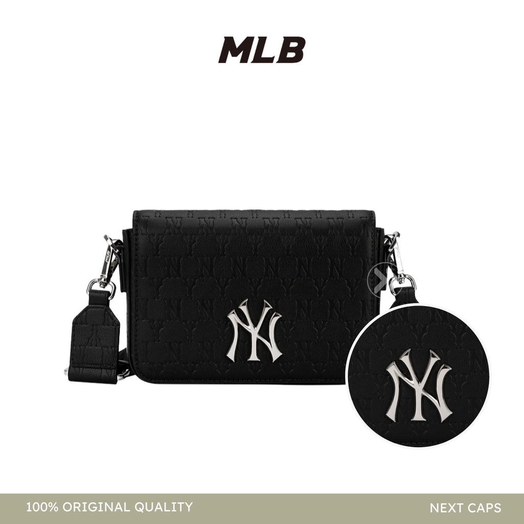 Jual MLB NY Monogram Hoody Leather Crossbag - Tas Pria Wanita New York ...