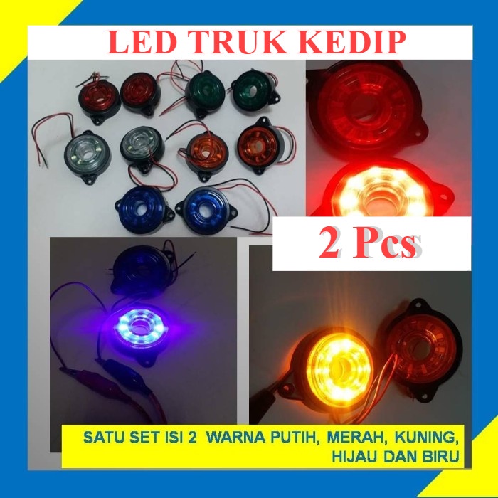 Jual LAMPU LED BAK TRUK VARIASI TRUK TRUCK MODEL DONAT KEDIP 24 VOLT A184 | Shopee Indonesia