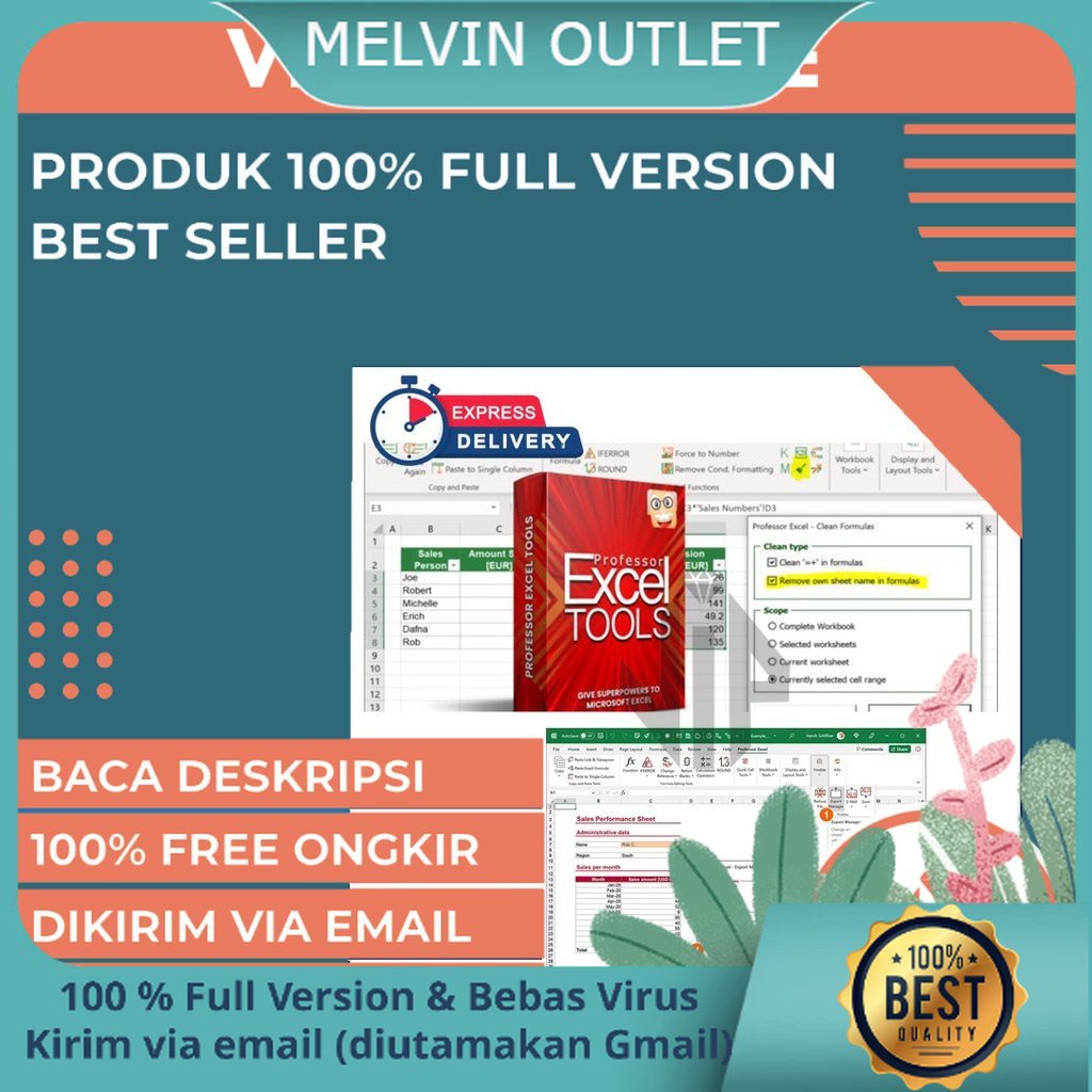 Jual Addons Professor Excel Tools Premium Full Version | Plugin Excel Terbaru Windows | Ms ...