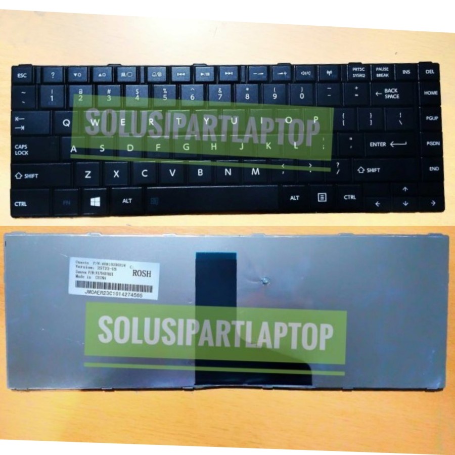 Jual KEYBOARD TOSHIBA C800 C840 C805 C800D NON FRAME BLACK | Shopee ...