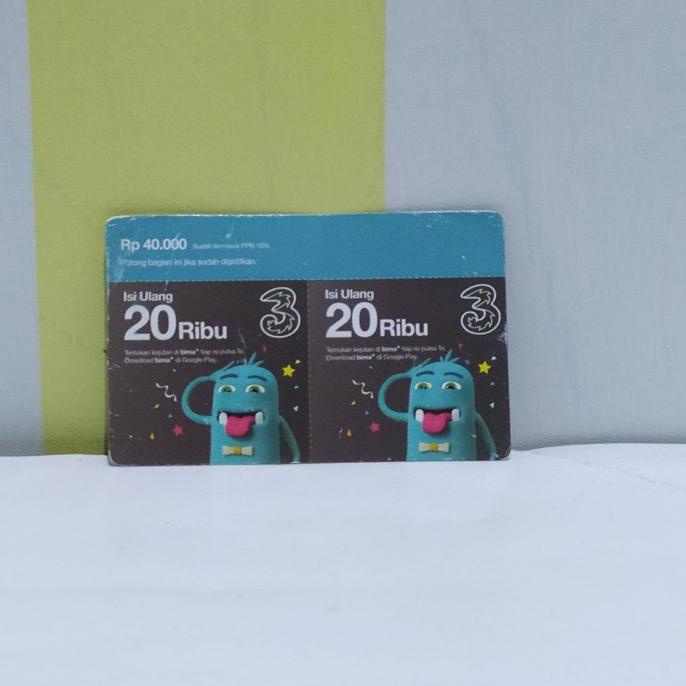 Jual Voucher pulsa tri 20k | Shopee Indonesia