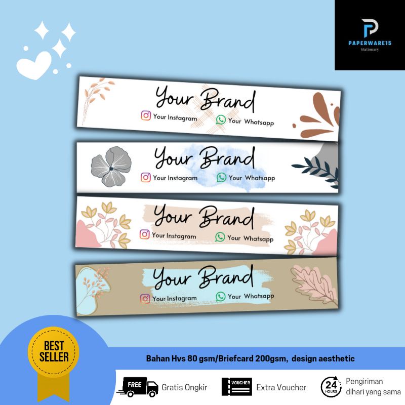 Jual roll hijab/roll hijab custom/roll jilbab/label pengikat kerudung ...