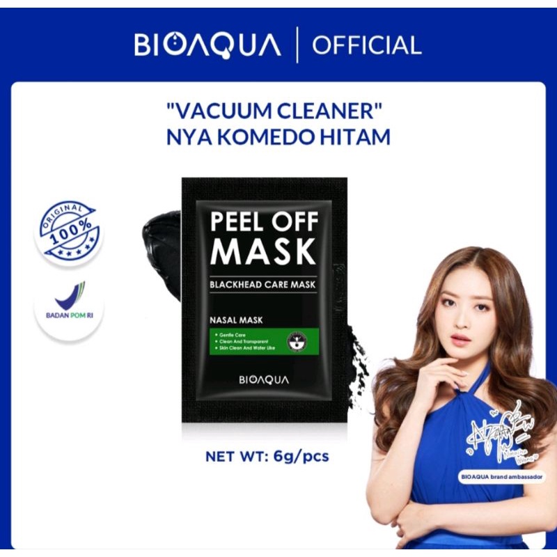 Jual BIOAQUA MASKER KOMEDO blackhead care mask | Shopee Indonesia
