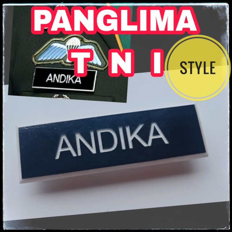 Jual NAME TAG MODEL STYLE PANGLIMA TNI ANDIKA PERKASA | Shopee Indonesia