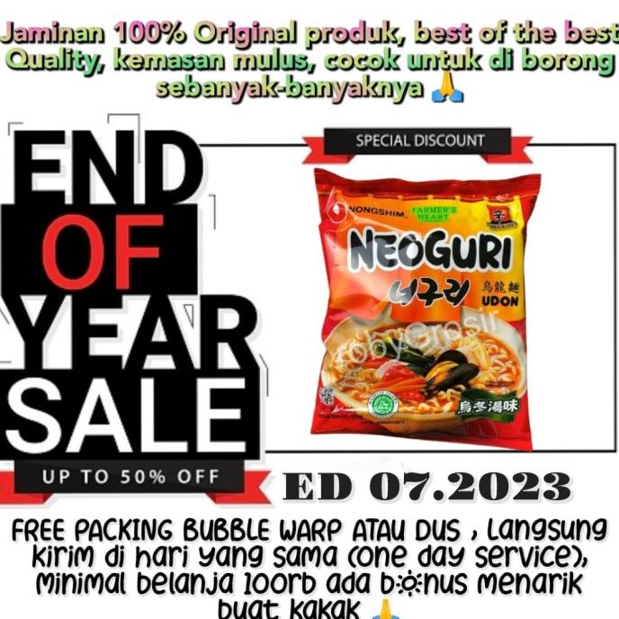 Jual Nongshim neoguri udon 120gr / mie instan korea HALAL / Neoguri ...