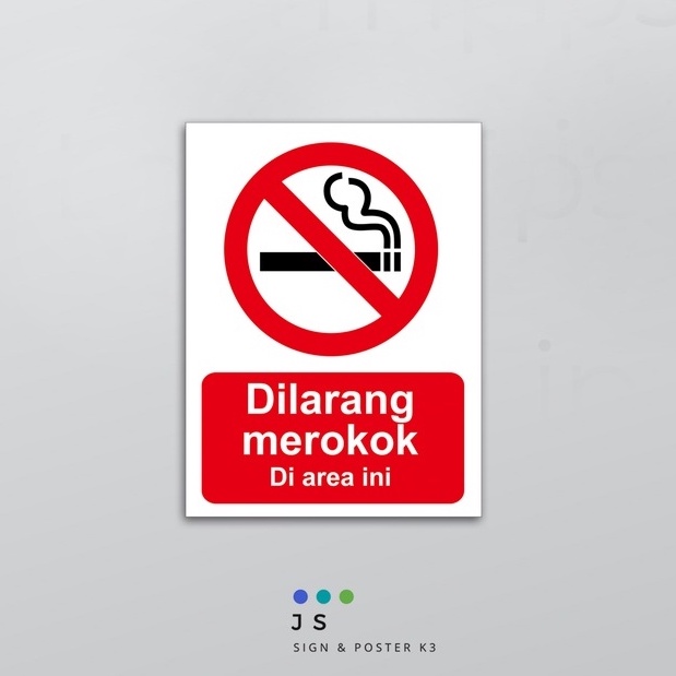 Jual Sticker K3 Safetysign Dilarang Merokok Di Area Ini Shopee Indonesia