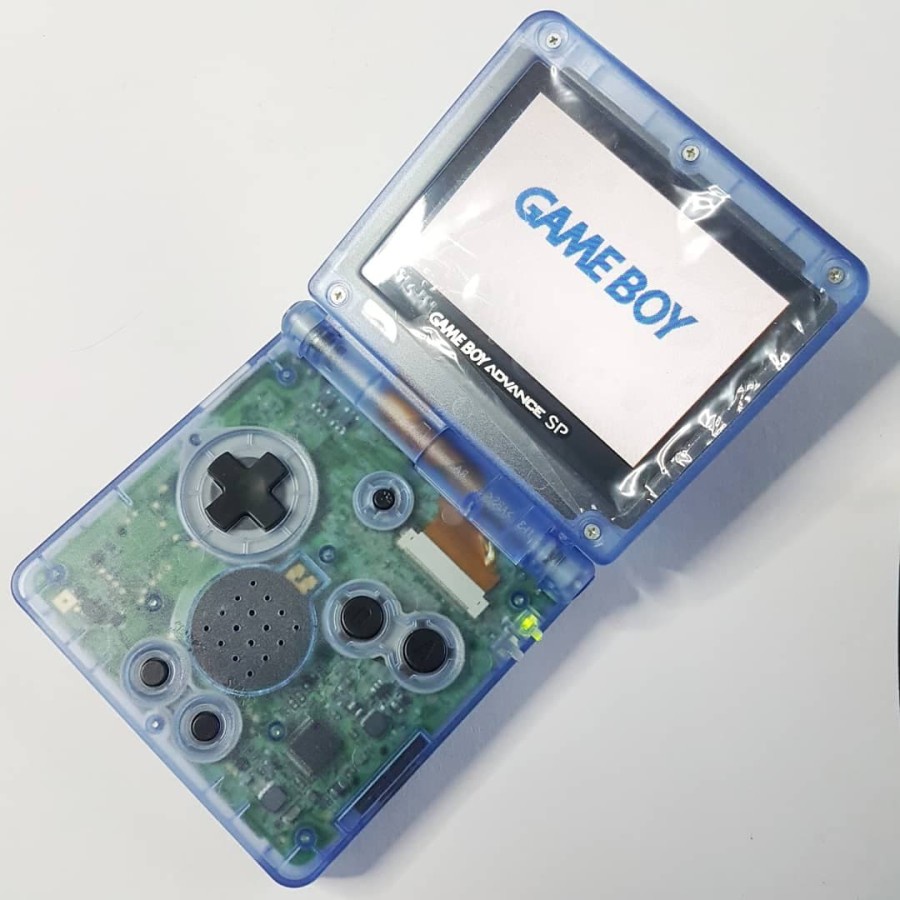 Jual Nintendo gameboy advance sp 101 blue transparant gba sp101 ...