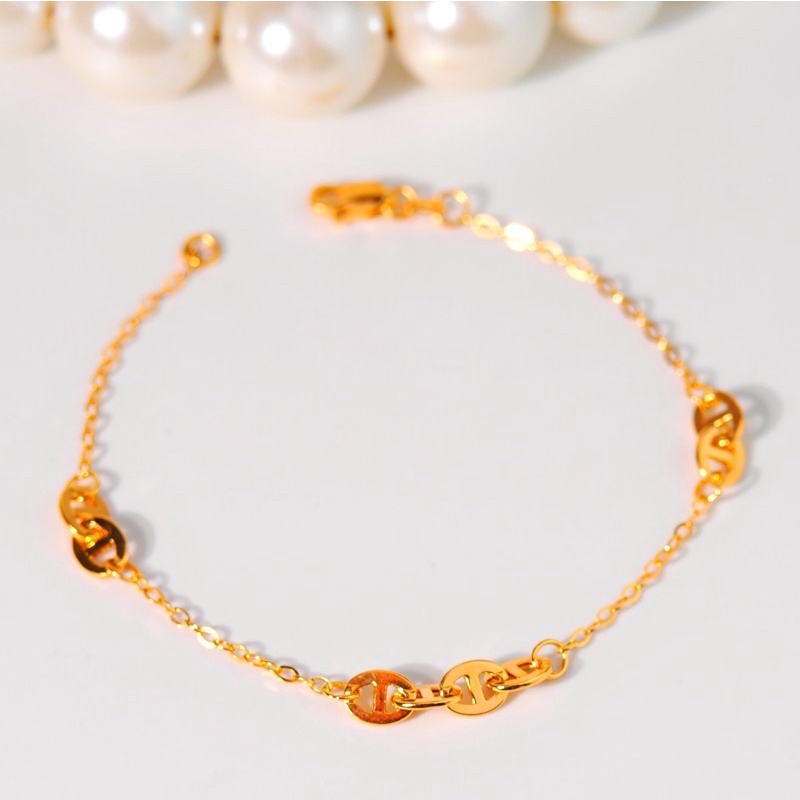 Jual Gelang Emas Rantai Emas New Fancy - RINGAN TAPI BESAR! - Toko Emas ...