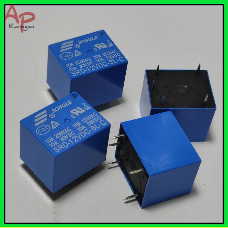 Jual Relay songle srd 12vdc sl c 12v 10a 5pin kotak | Shopee Indonesia