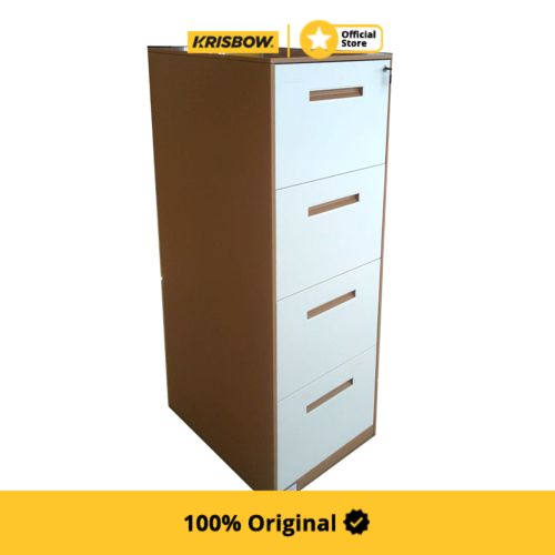Jual Krisbow File Cabinet Lemari Arsip 4 Laci - Cokelat/Krem | Shopee ...