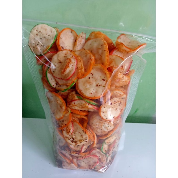 Jual Krupuk Seblak Cabe Merah daun jeruk 250gram | Shopee Indonesia