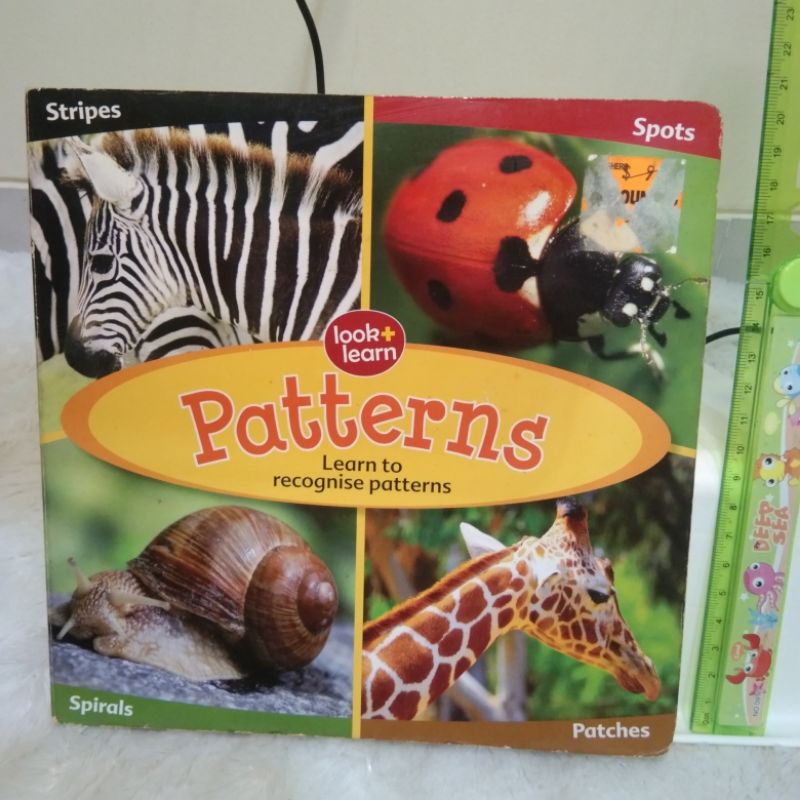 Jual Buku anak boardbook Look + Learn PATTERNS Learn to Recognise ...