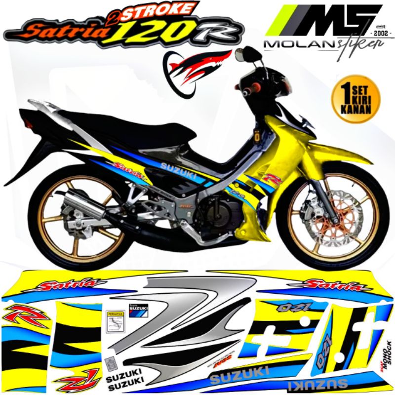 Jual Decal Sticker Striping Variasi Motif Ori Satria R 120 LSCM Hiu ...