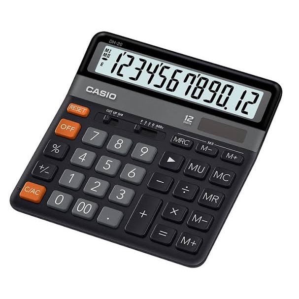 Jual TERJAMIN Kalkulator Casio Dh-12 Kalkulator Meja Layar Besar ...