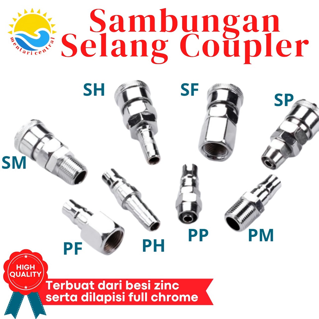 Jual Quick coupler sambungan selang PF coupling PF SAMBUNGAN SELANG ...