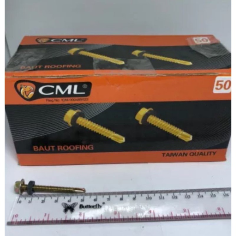 Jual Baut Roofing 50 Camel per 5pcs / 5cm Baut Baja Ringan Camel ...