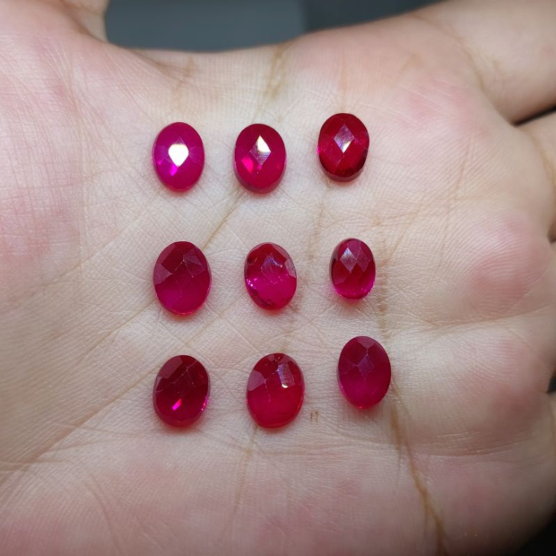 Jual Batu permata merah delima merah siam rose bangkok / siam bangkok ...