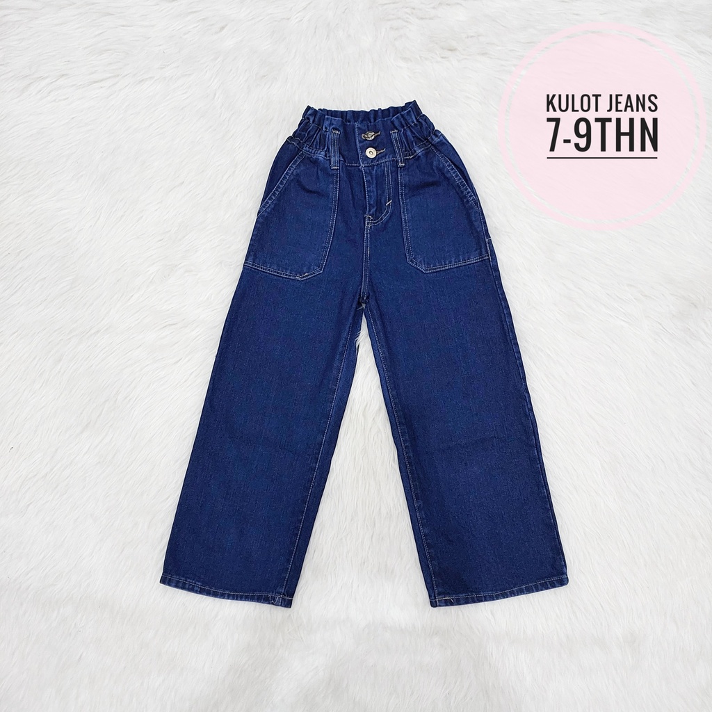 Jual Celana Kulot Jeans Anak Perempuan 7-9thn | Shopee Indonesia