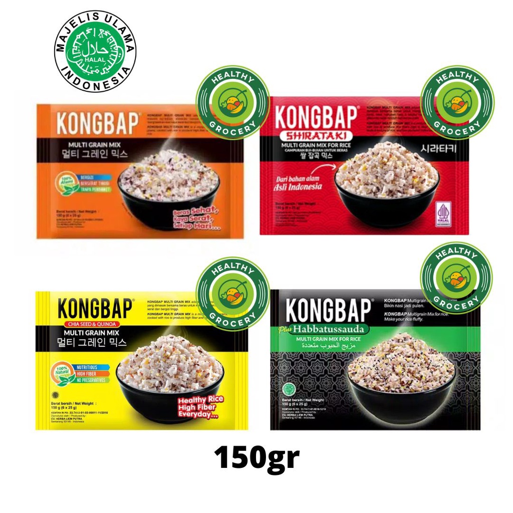 Jual Kongbap Multigrain Mix 150g / 6x25g Chiaseed & Quinoa / Original ...
