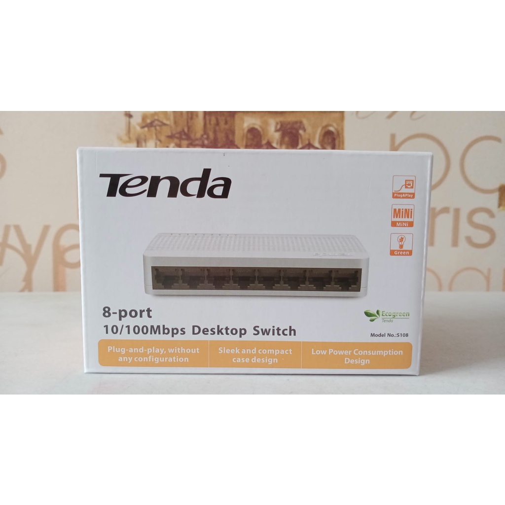 Jual TENDA S108 8-Port Ethernet Switch - Switch Hub 8 Ports Switch ...