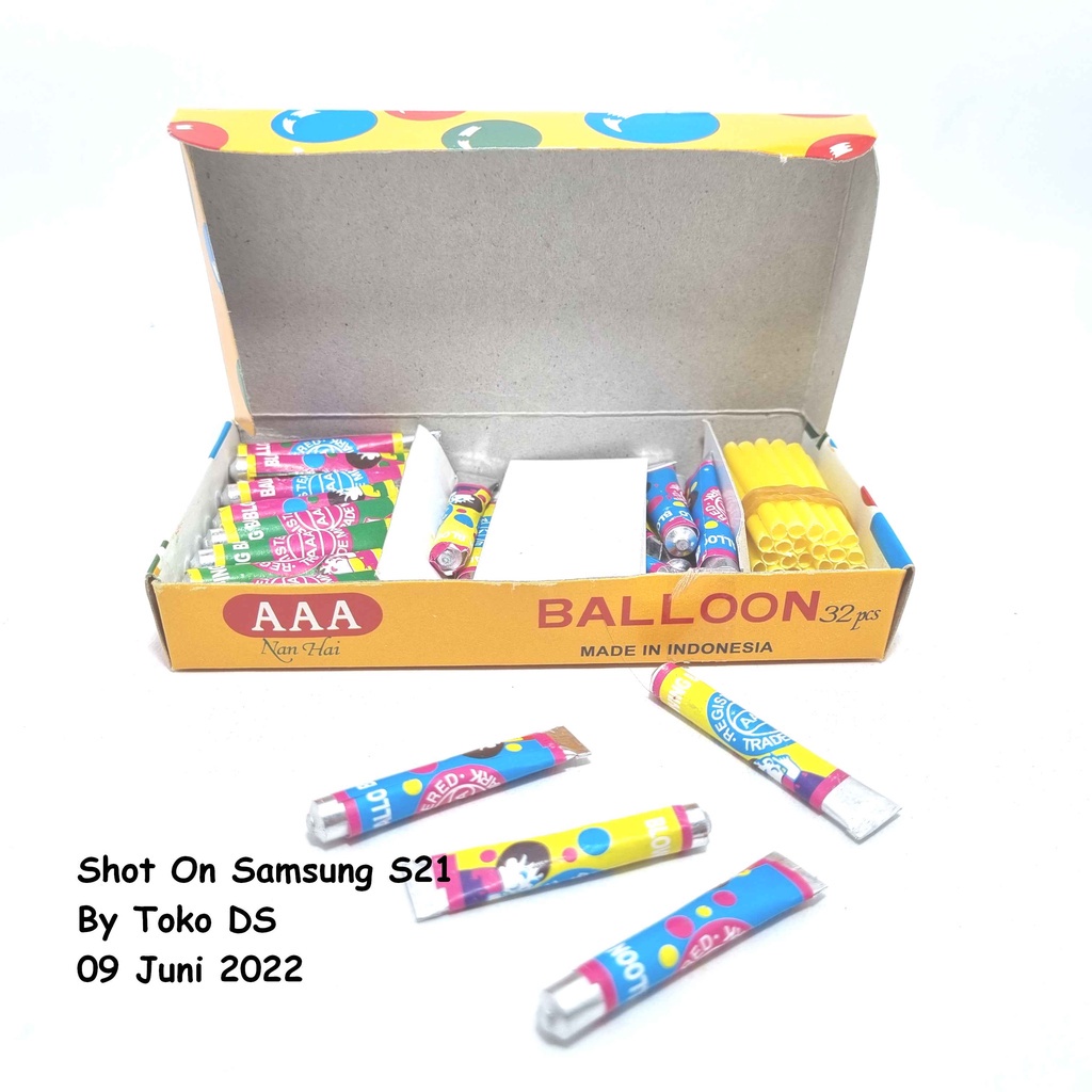 Jual Balon Tiup AAA 1 Box - Balon Tiup Jadul Balon Mainan Anak Tiup ...