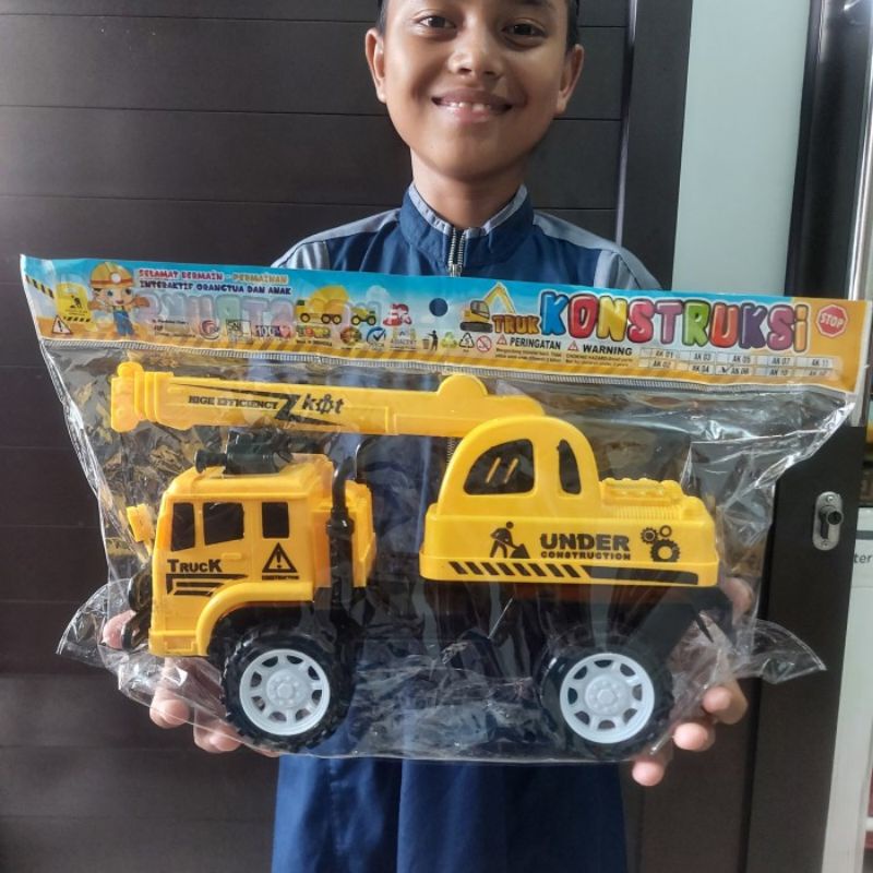 Jual Mainan Mobil Truk Crane - Mobilan Truck Kren Tarik Anak Laki Cowok ...