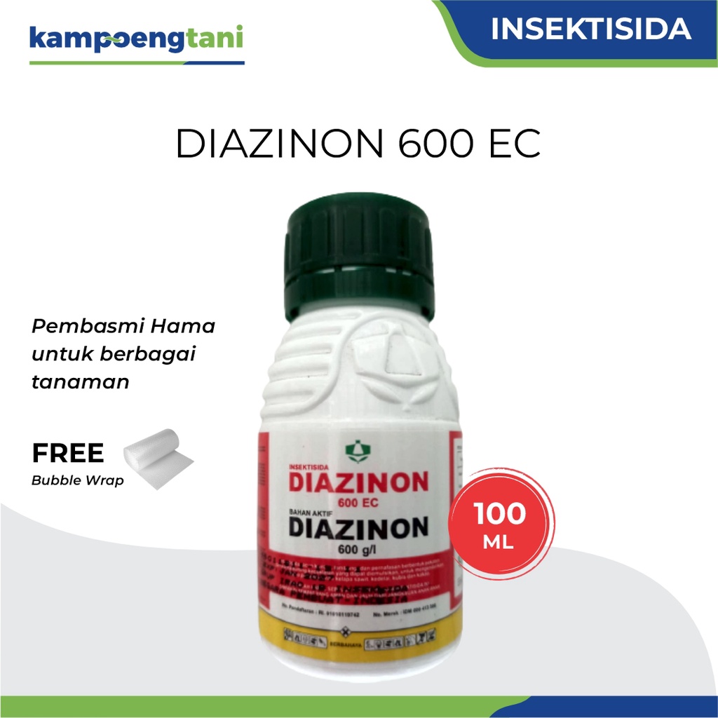 Jual Insektisida Diazinon 600 EC 100ml Racun Kontak Obat Pembasmi Hama ...