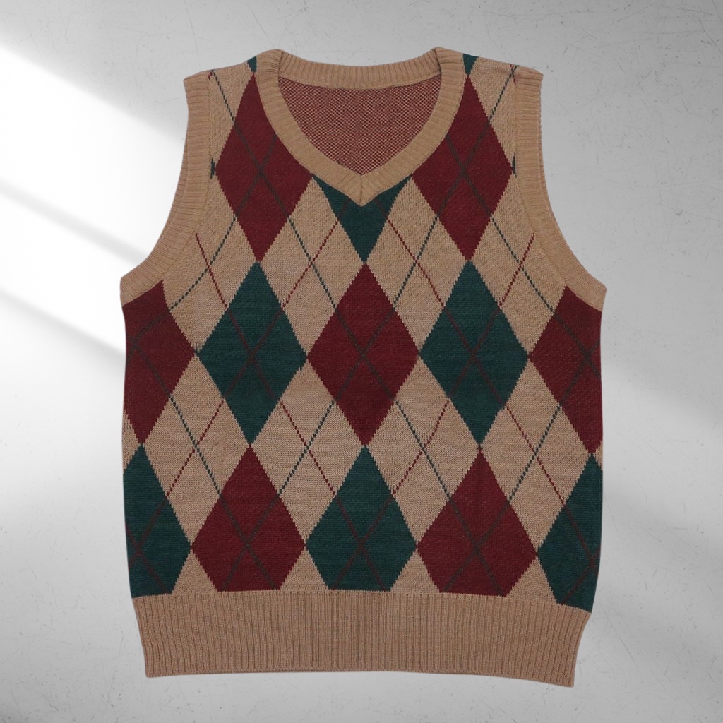 Jual vest rajut premium motiv sido | Shopee Indonesia