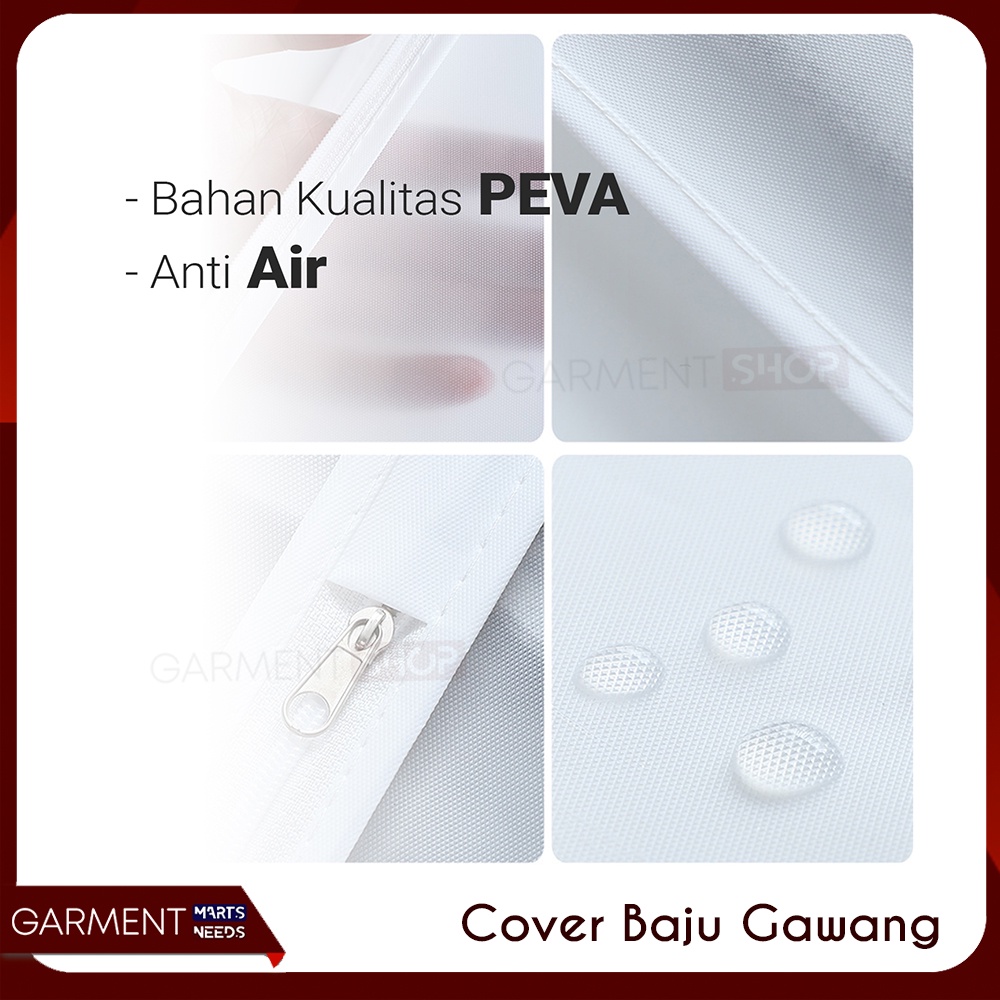 Jual Cover Rak Baju Stand Hanger Anti Debu Pelindung Jemuran Pakaian ...