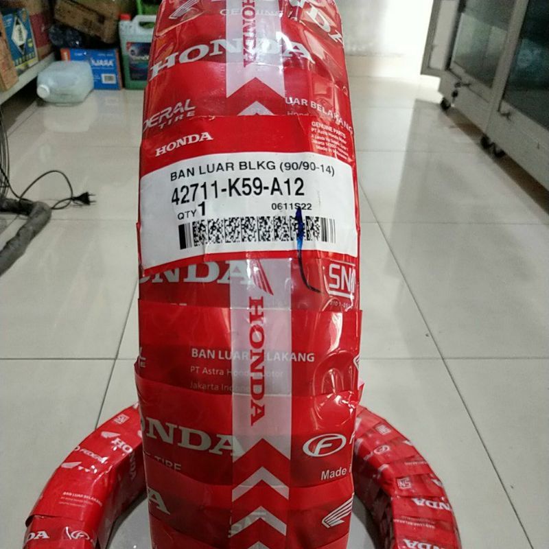 Jual Ban Tubeless Motor Matic Federal Ban Luar 90/90-14 K59-A12 Honda AHM | Shopee Indonesia