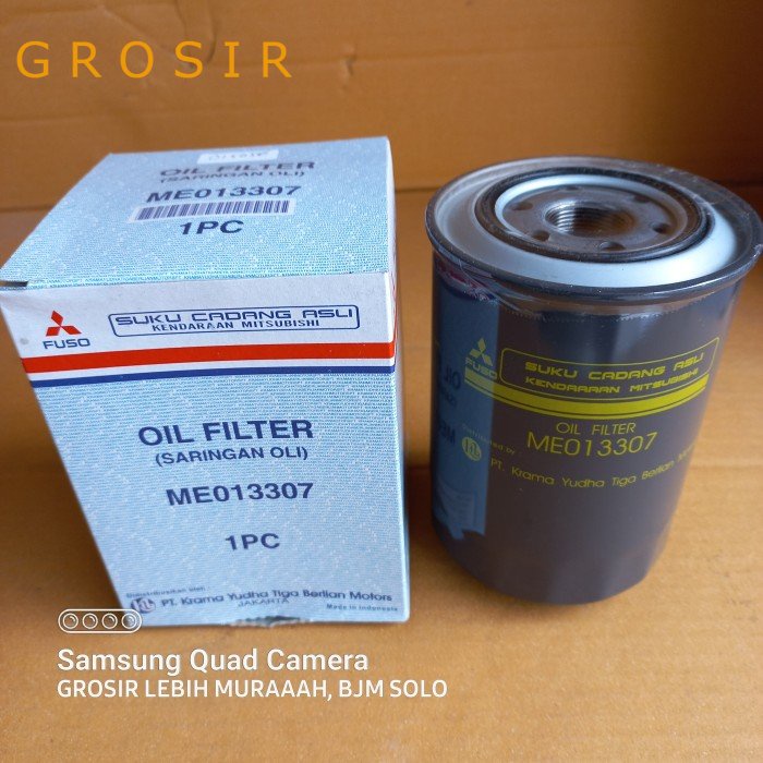 Jual FILTER OLI CANTER PS125 PS TURBO ME013307 MITSUBISHI GENUINE ...