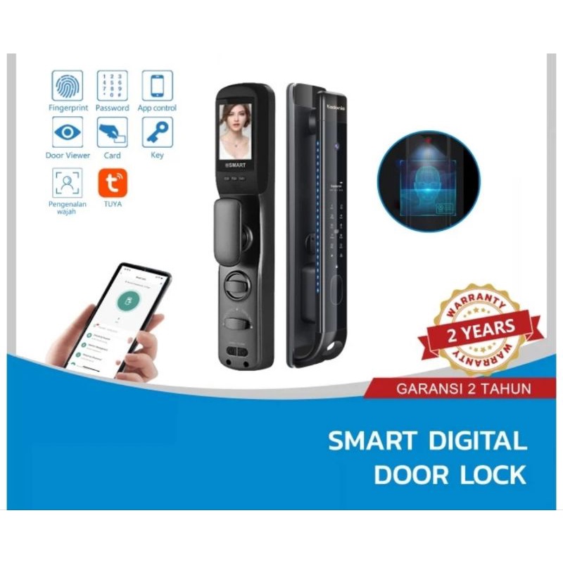 Jual SMART DOOR LOCK FACE ID | Shopee Indonesia