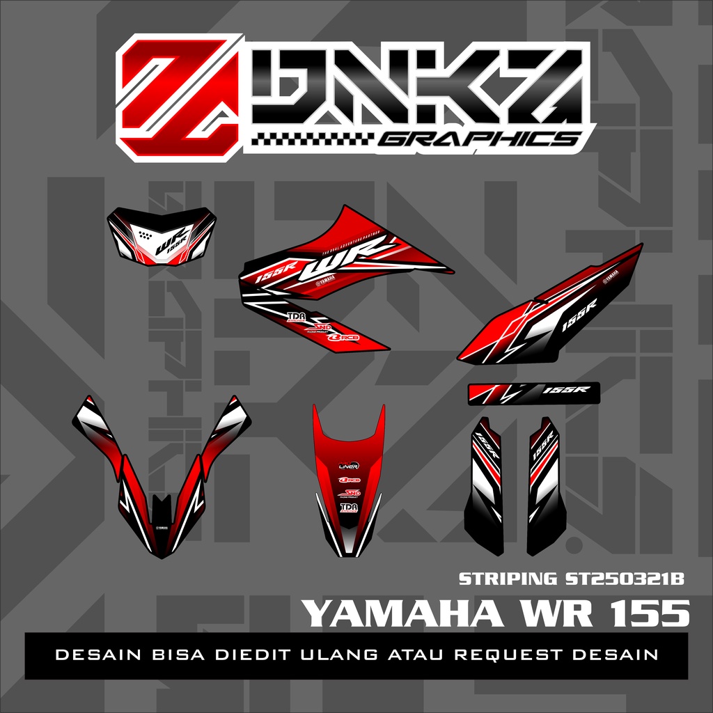 Jual Stiker Yamaha WR 155 Decal Striping Yamaha WR 155 Premium Racing ...