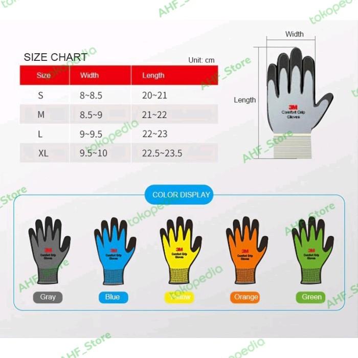 Jual Sarung Tangan 3M Comfort Grip Gloves Listrik Statis Kejut Anti ...